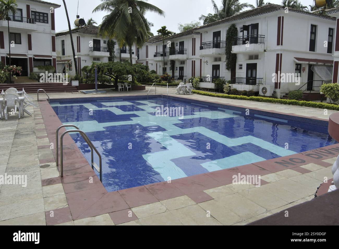 Swimming pool at ronils beach resort at Goa India Stock Photo - Alamy
