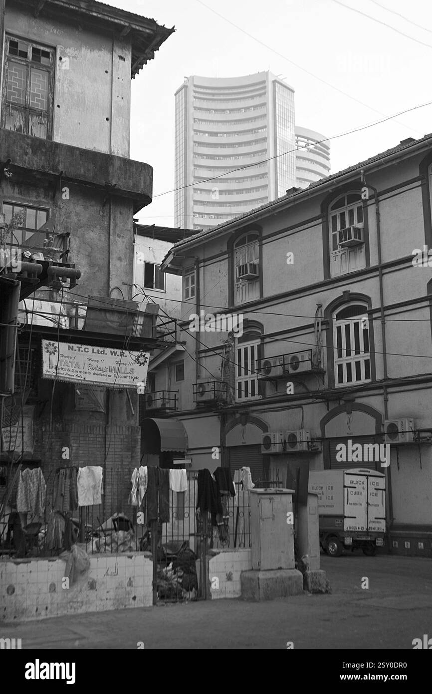 Mass urban housing Old and New Kala Ghoda Mumbai Maharashtra India ...