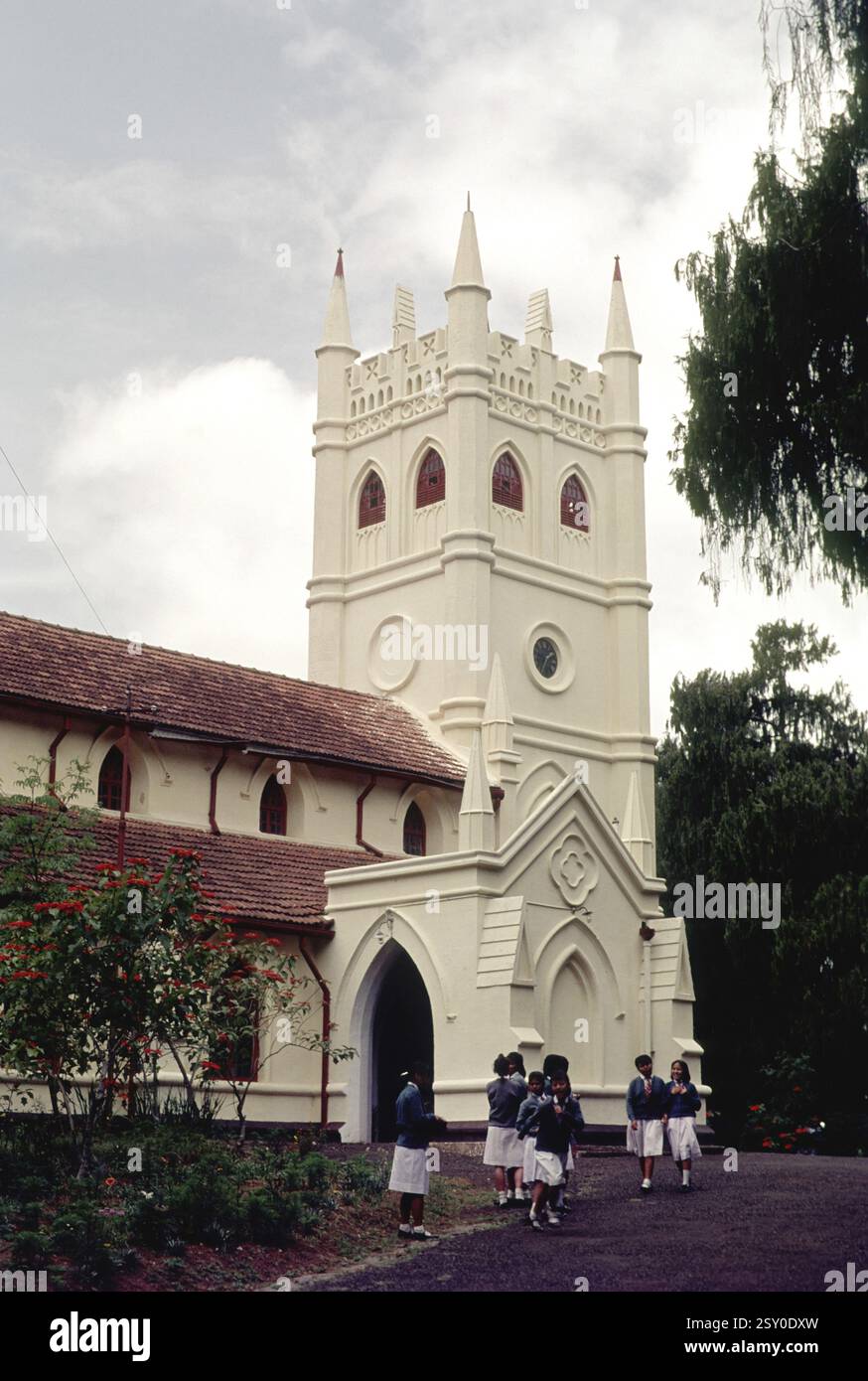All saints church, Connor, Nilgiris, Tamil Nadu, India, Asia Stock ...