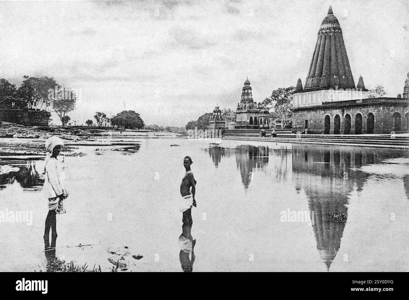 Old vintage photo of lord ganesh temple wai mahableshwar maharashtra ...
