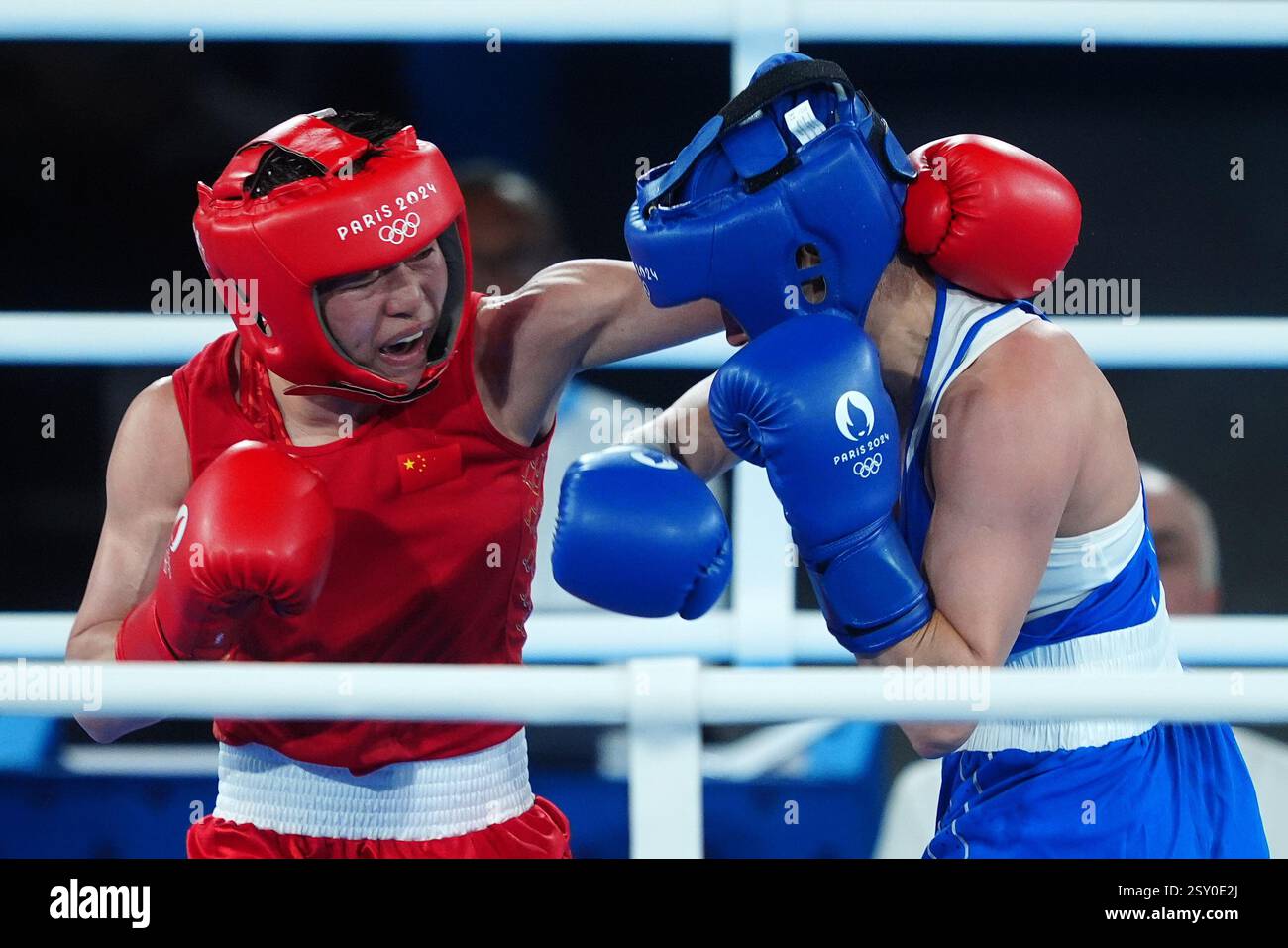 File photo dated 06-08-2024 of China's Yu Wu in action against ...