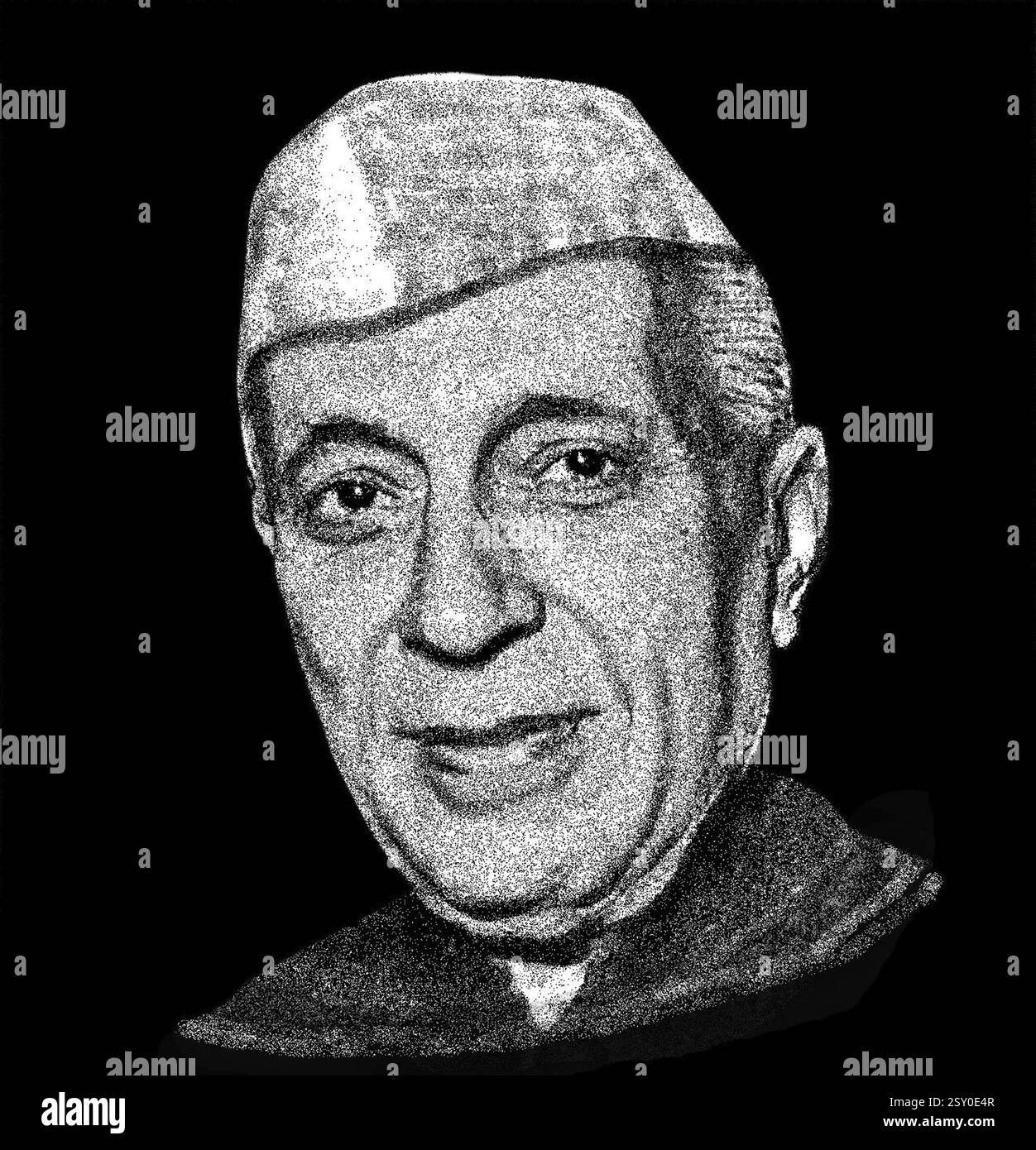 Drawing of Freedom Fighters of India Pandit Jawaharlal Nehru Stock ...