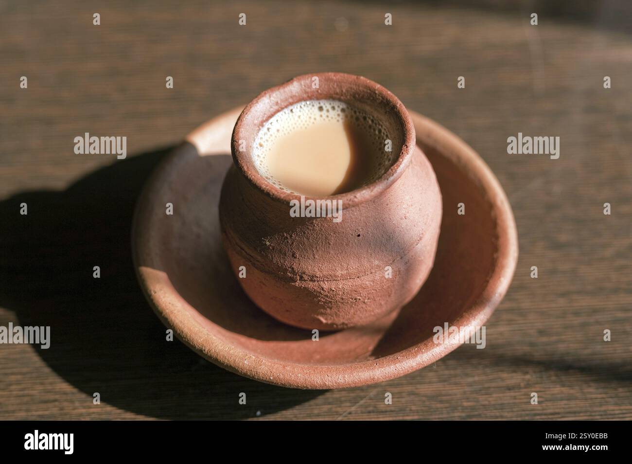 Tea in clay pot Maharashtra India Asia Stock Photo - Alamy