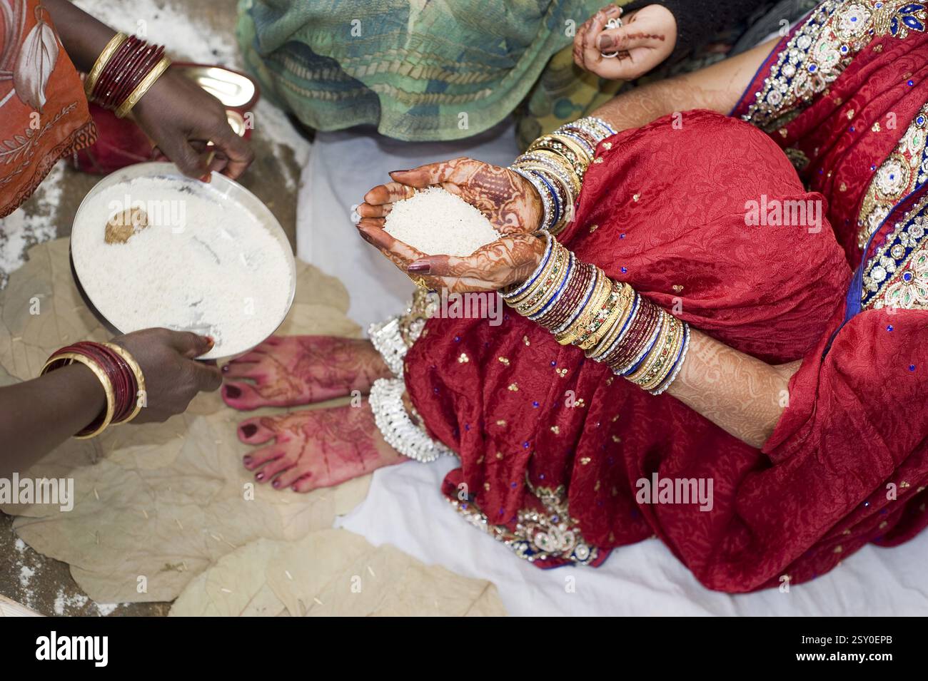 Hindu wedding function Uttar Pradesh India Asia Stock Photo - Alamy