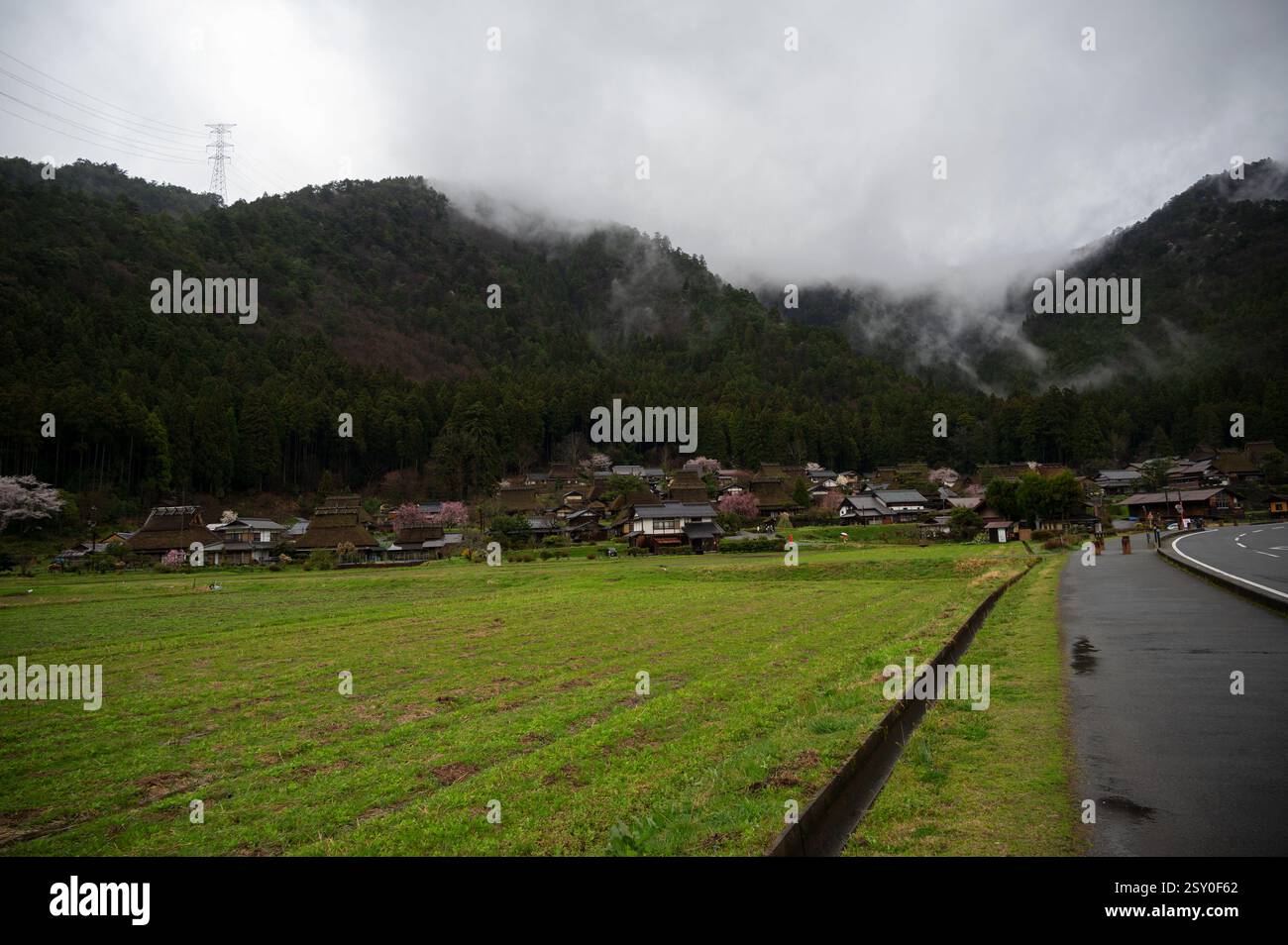 Traditional Japanese houses at Miyama, a rural village in the north of ...