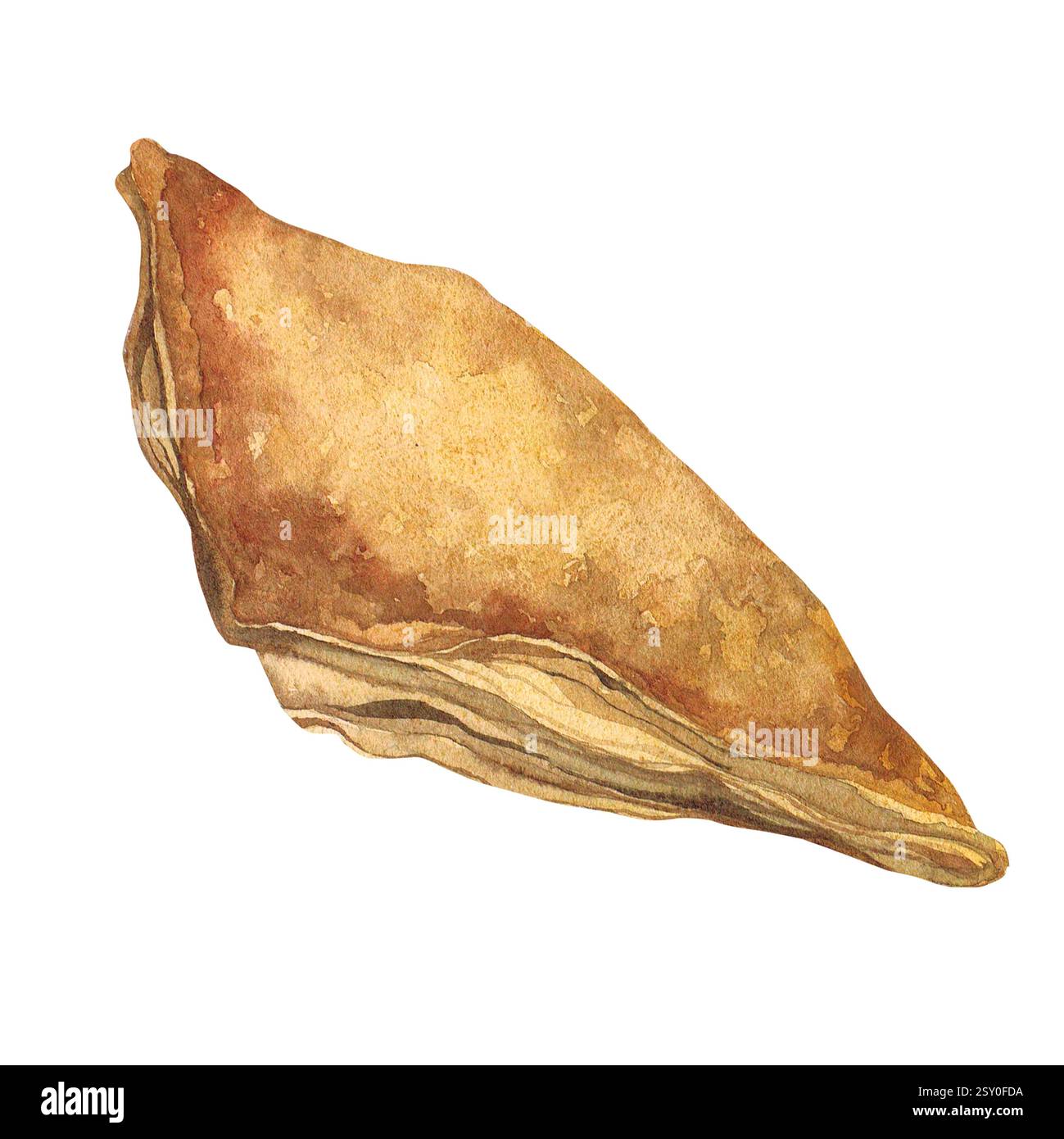 Watercolor illustration of baking. Hand-drawn puff from isolated clip ...