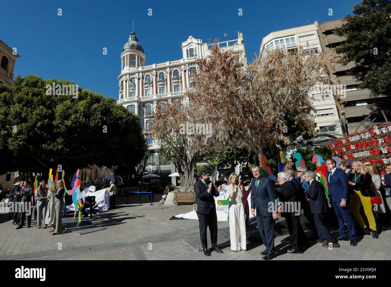 The President of the Region of Murcia, Fernando López Miras (left), the ...