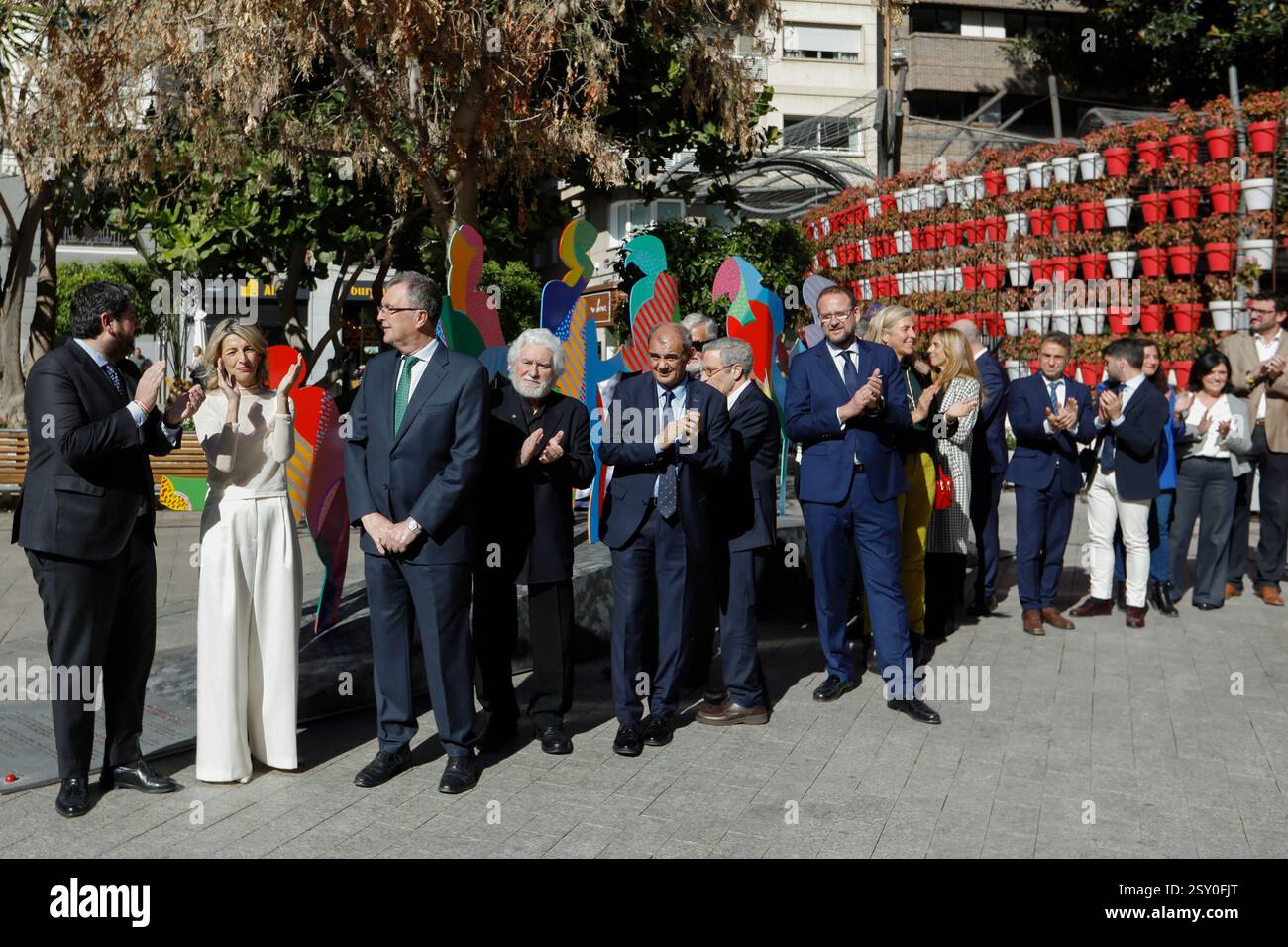 The President of the Region of Murcia, Fernando López Miras (left), the ...