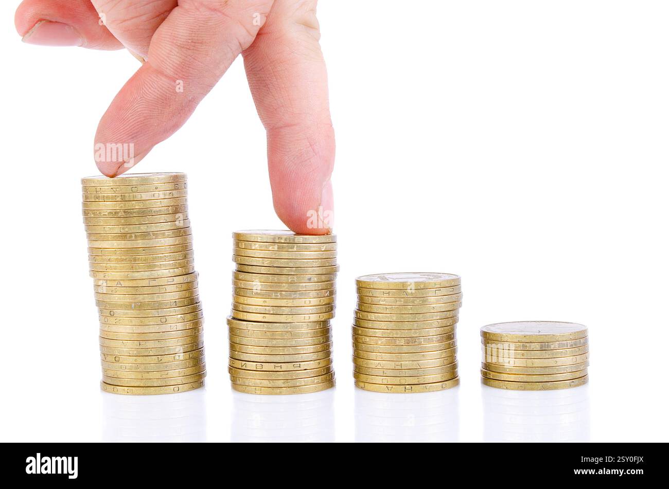 Fingers step on stack hi-res stock photography and images - Alamy