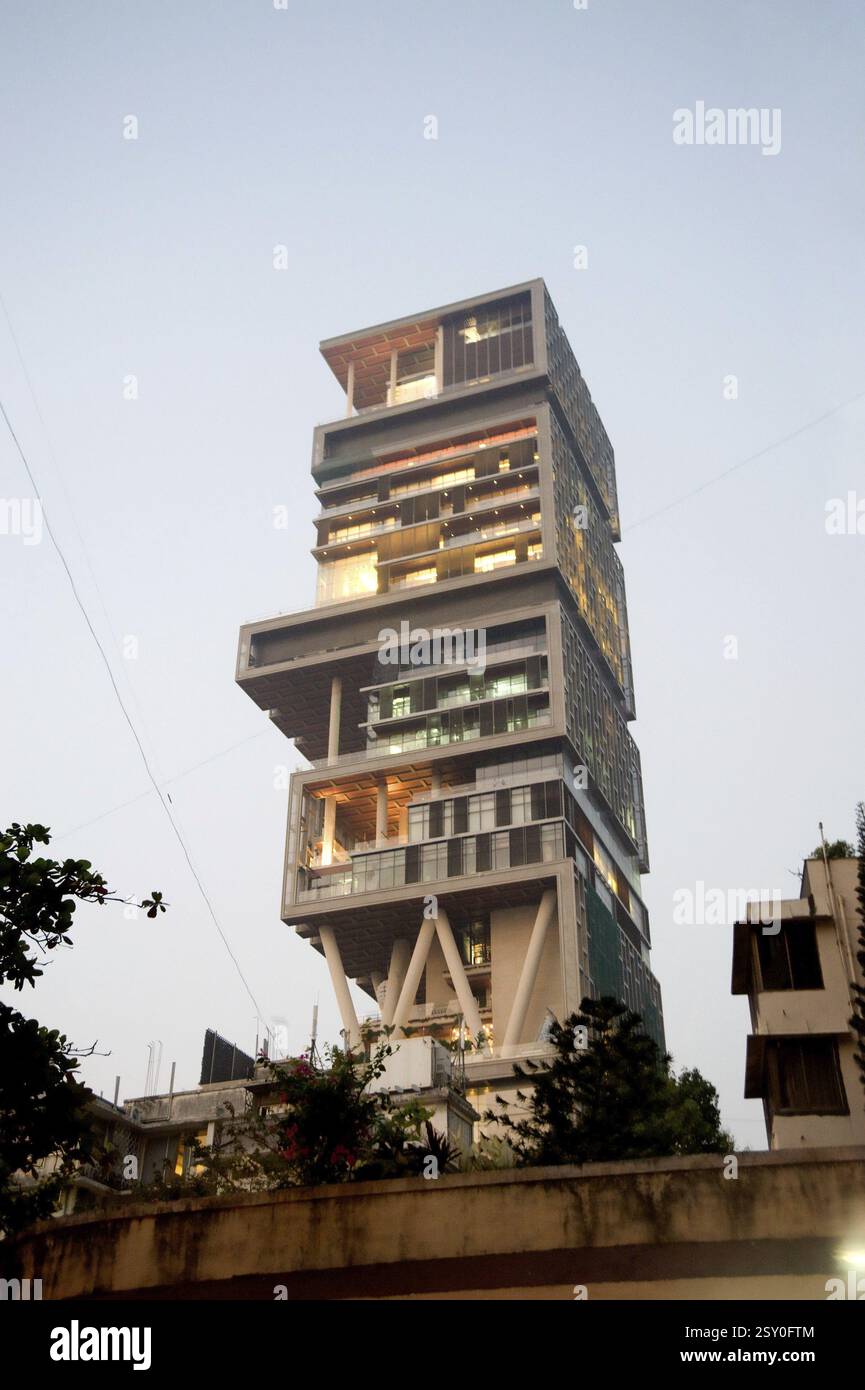Antilla house of mukesh ambani, Bombay, Mumbai, Maharashtra, India ...