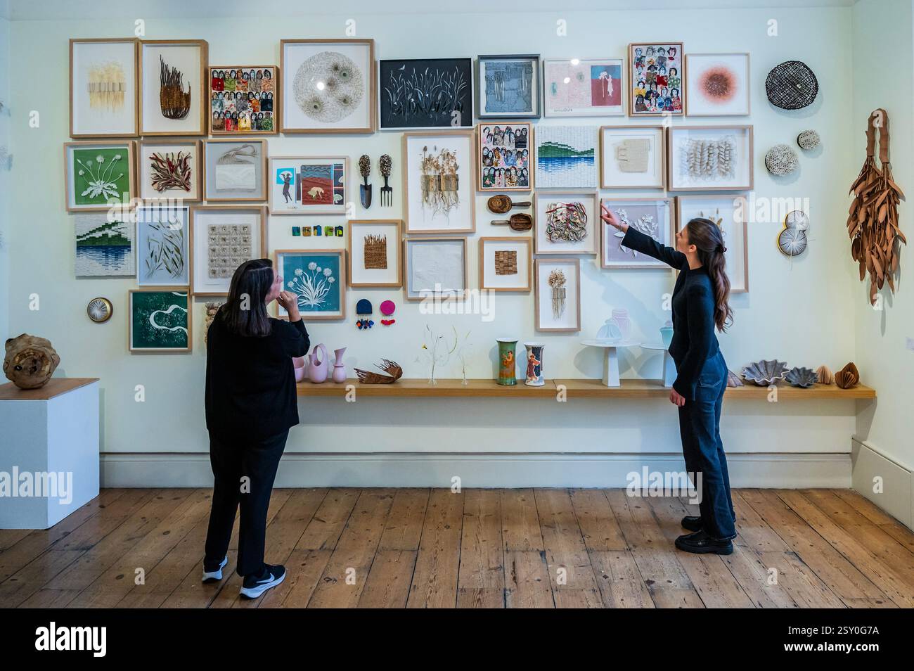 London, UK. 26th Feb, 2025. Works in The Jagged Art Gallery - The 21st ...
