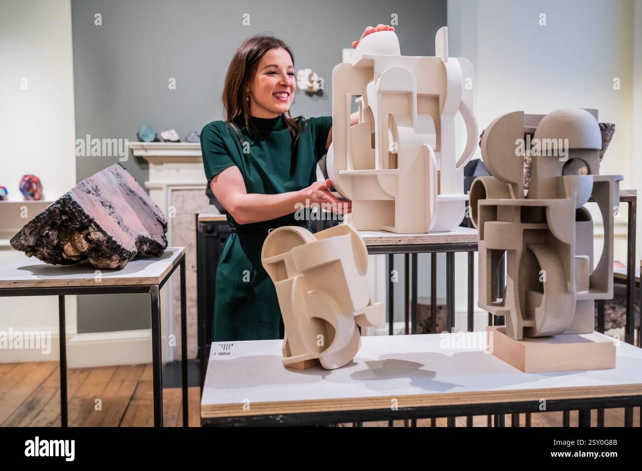 London, UK. 26th Feb, 2025. Works by Derek Wilson and Rebecca Appleby ...