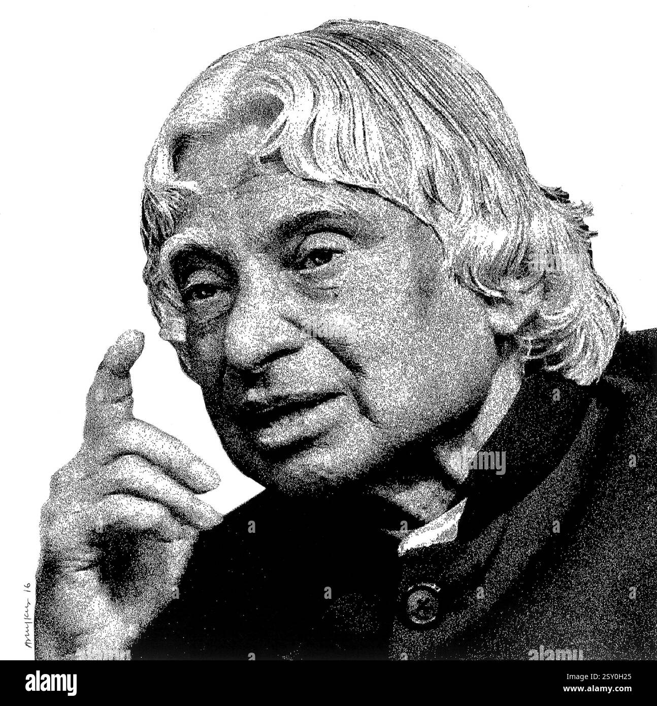 Dr, avul pakir jainulabdeen abdul kalam, drawing, india, asia Stock ...
