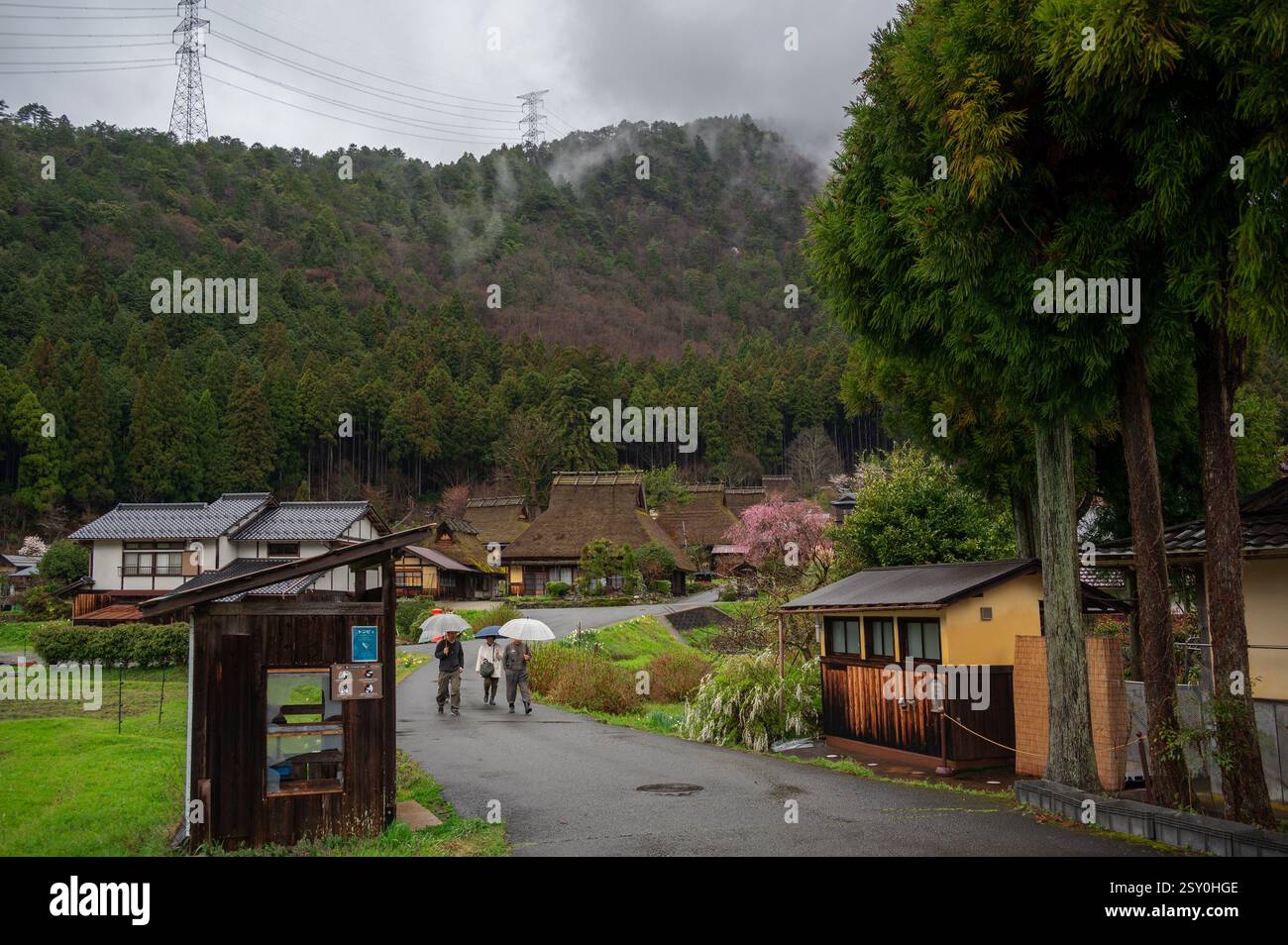 Traditional Japanese houses at Miyama, a rural village in the north of ...