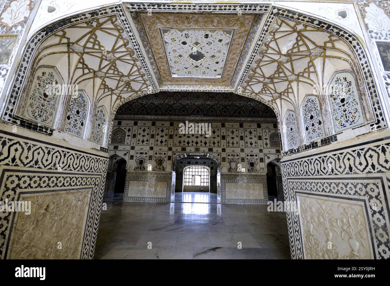 Sheesh mahal, amer fort, jaipur, rajasthan, india, asia Stock Photo - Alamy