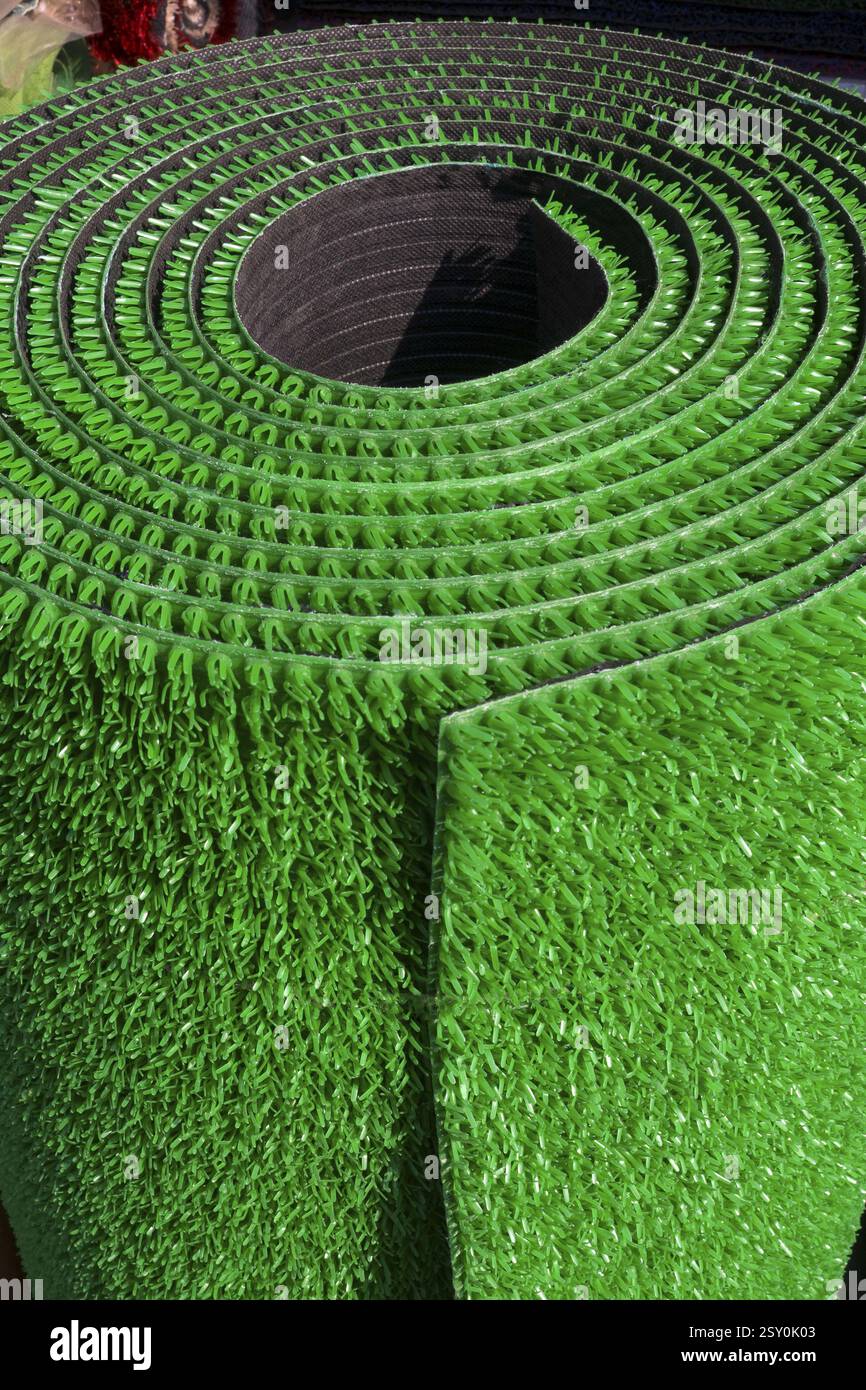PVC Green Carpets India Asia Stock Photo - Alamy