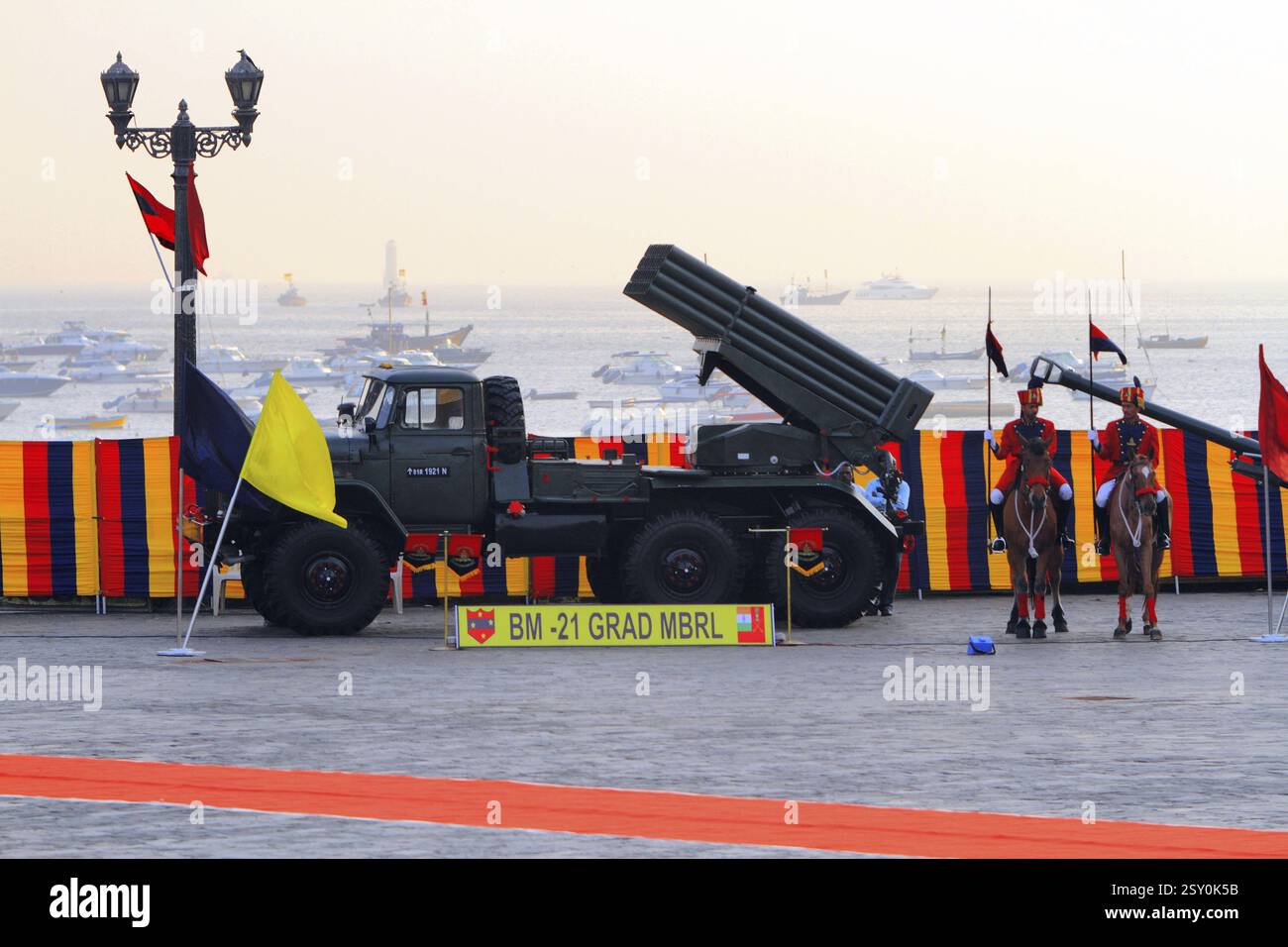 Bm 21 grad mbrl displayed at gate way of india, mumbai, maharashtra ...