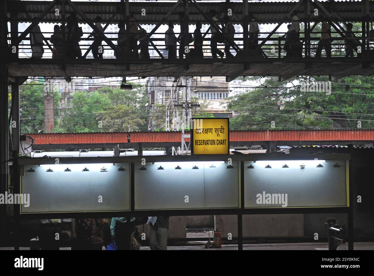 Reservation chart display at Mumbai Central, Bombay Mumbai, Maharashtra ...