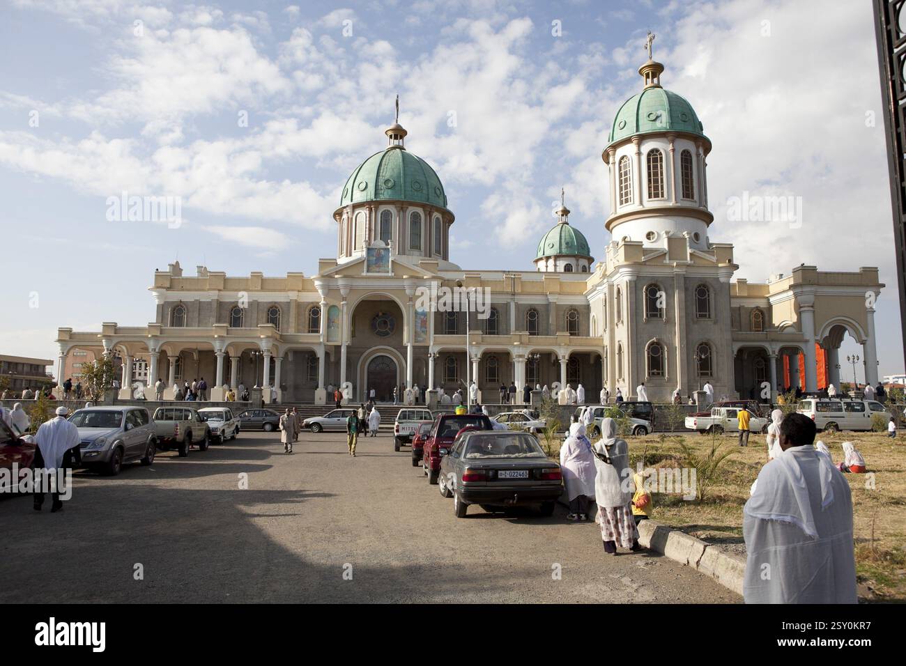 Bole medhane alem church, ethiopia, addis ababa Stock Photo - Alamy
