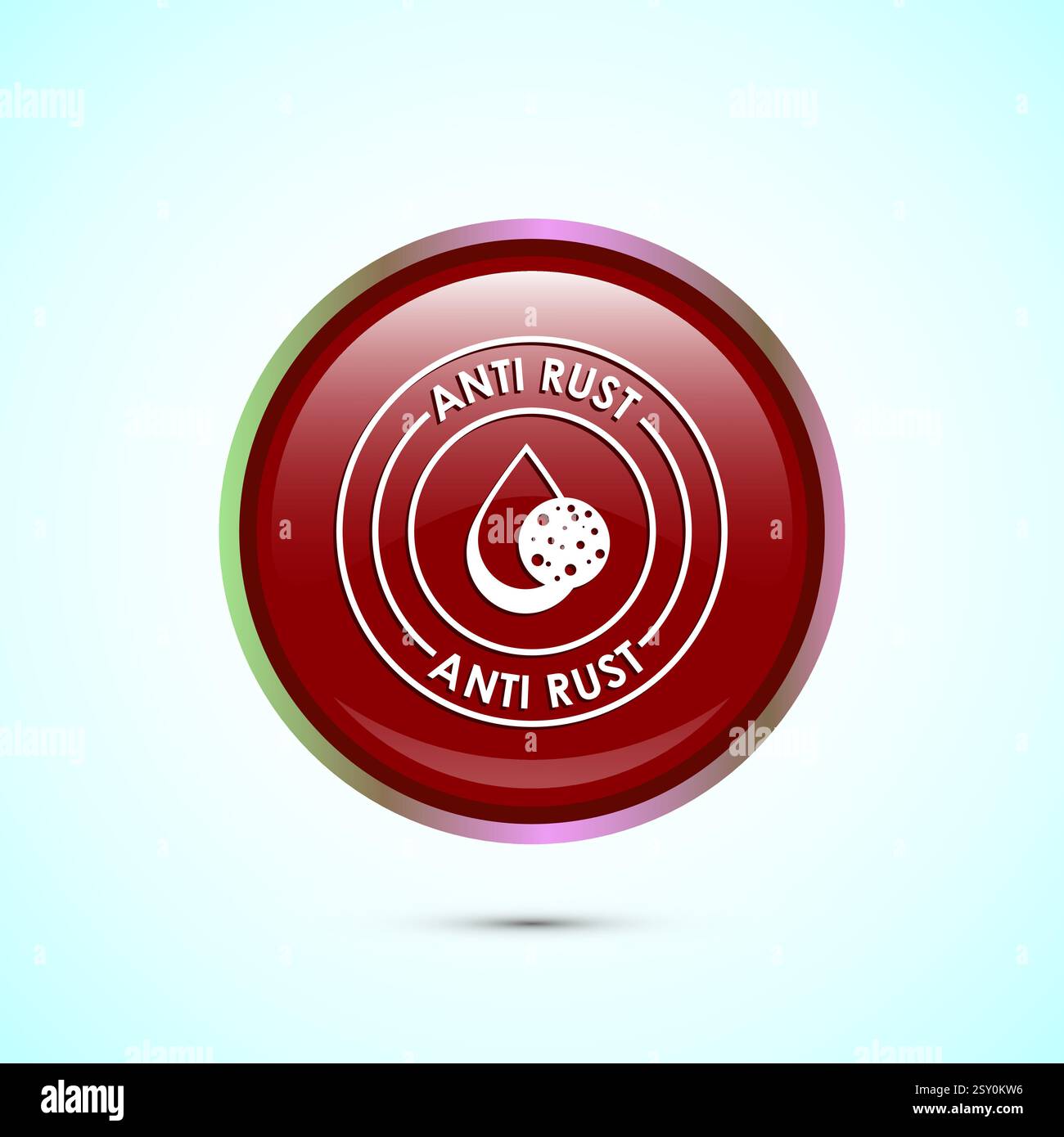 Anti rust icon design illustration. Anti oxidation sign, Rust resistant ...