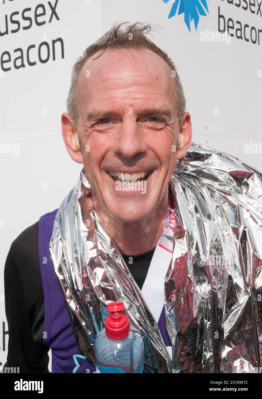 Norman Cook aka Fat Boy Slim officially starts, runs in, and finishes ...