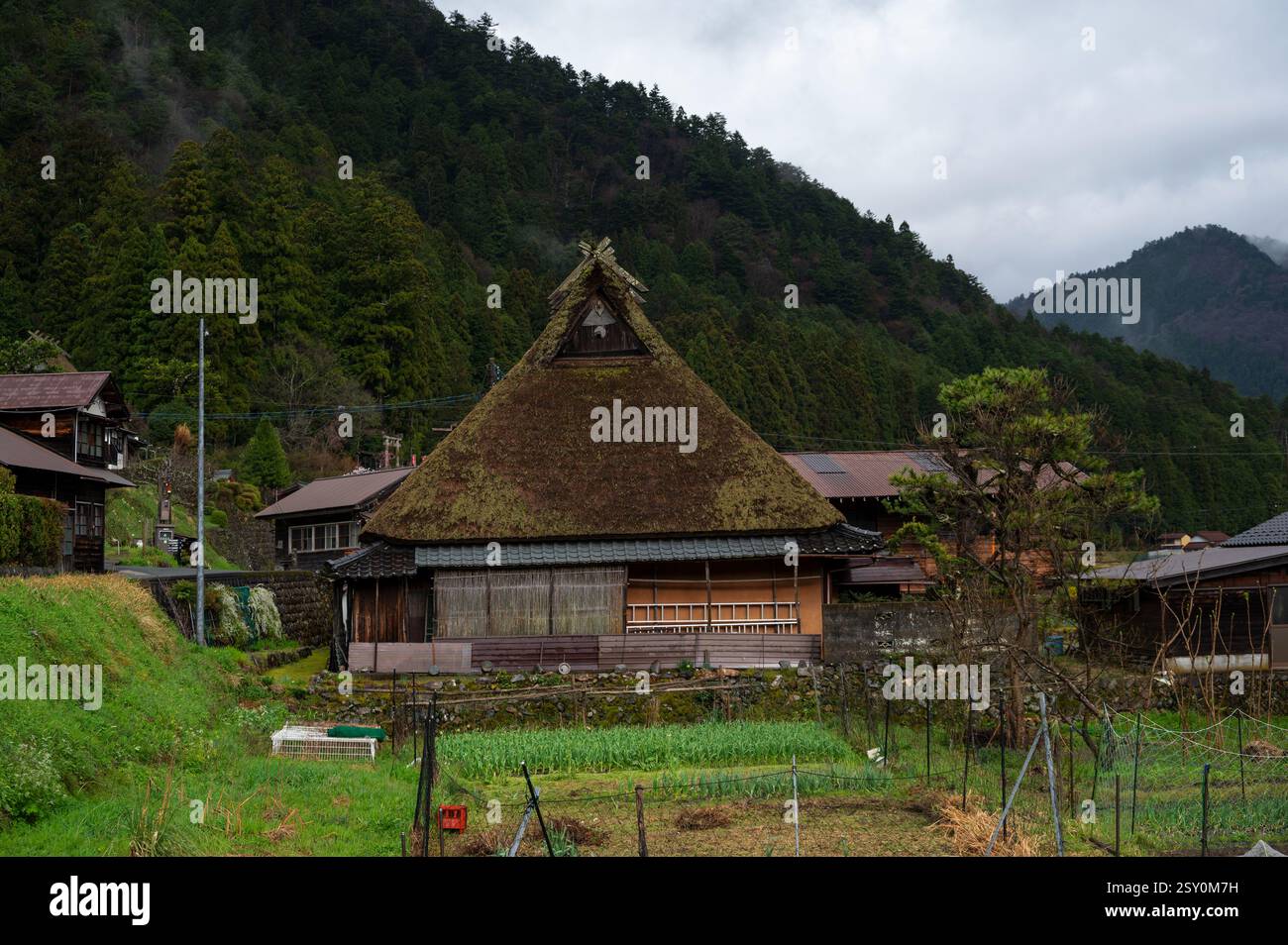 Traditional Japanese houses at Miyama, a rural village in the north of ...