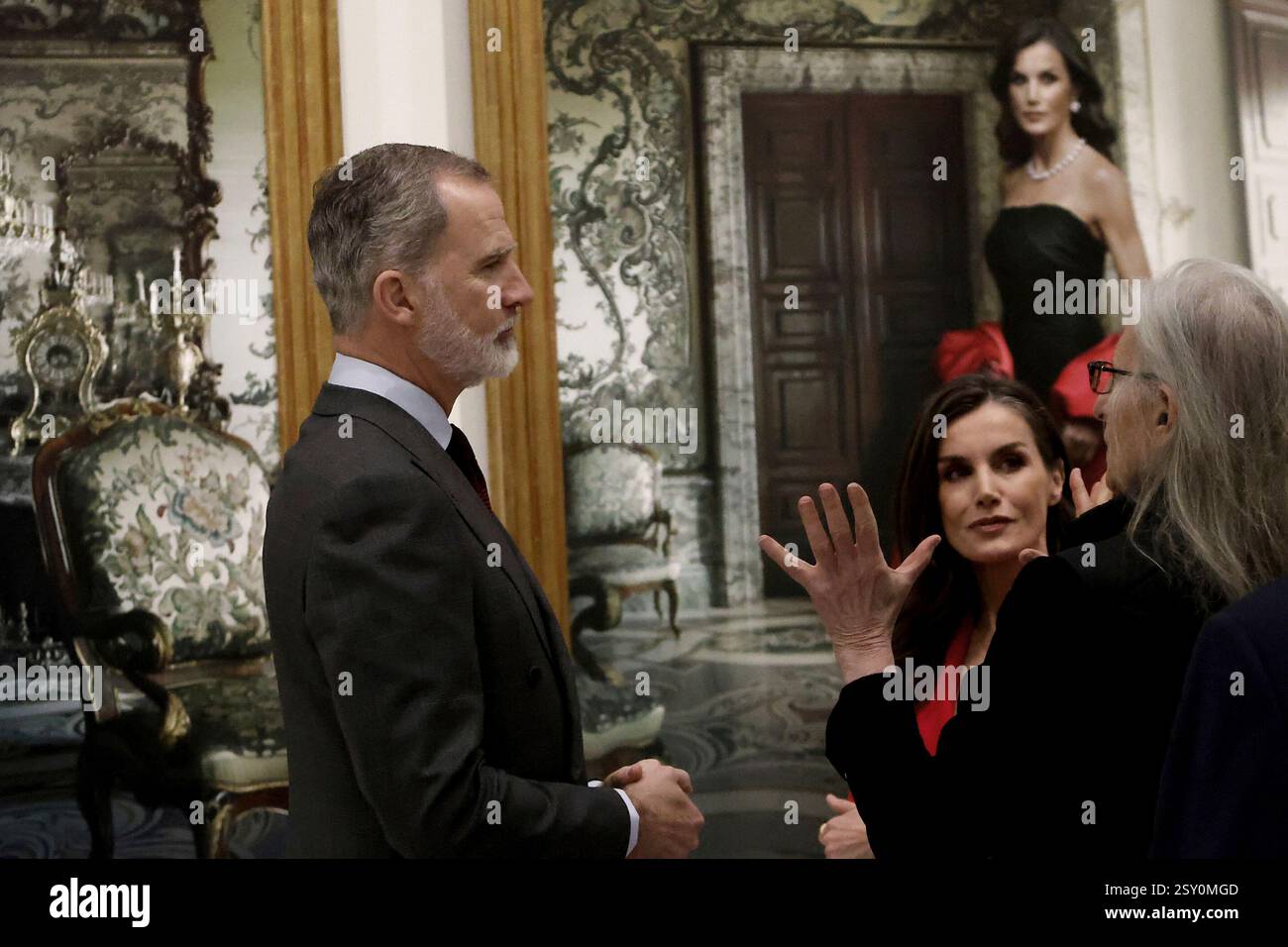 Madrid, Spain; 02.26.2025.- King Felipe VI and Queen Letizia together ...