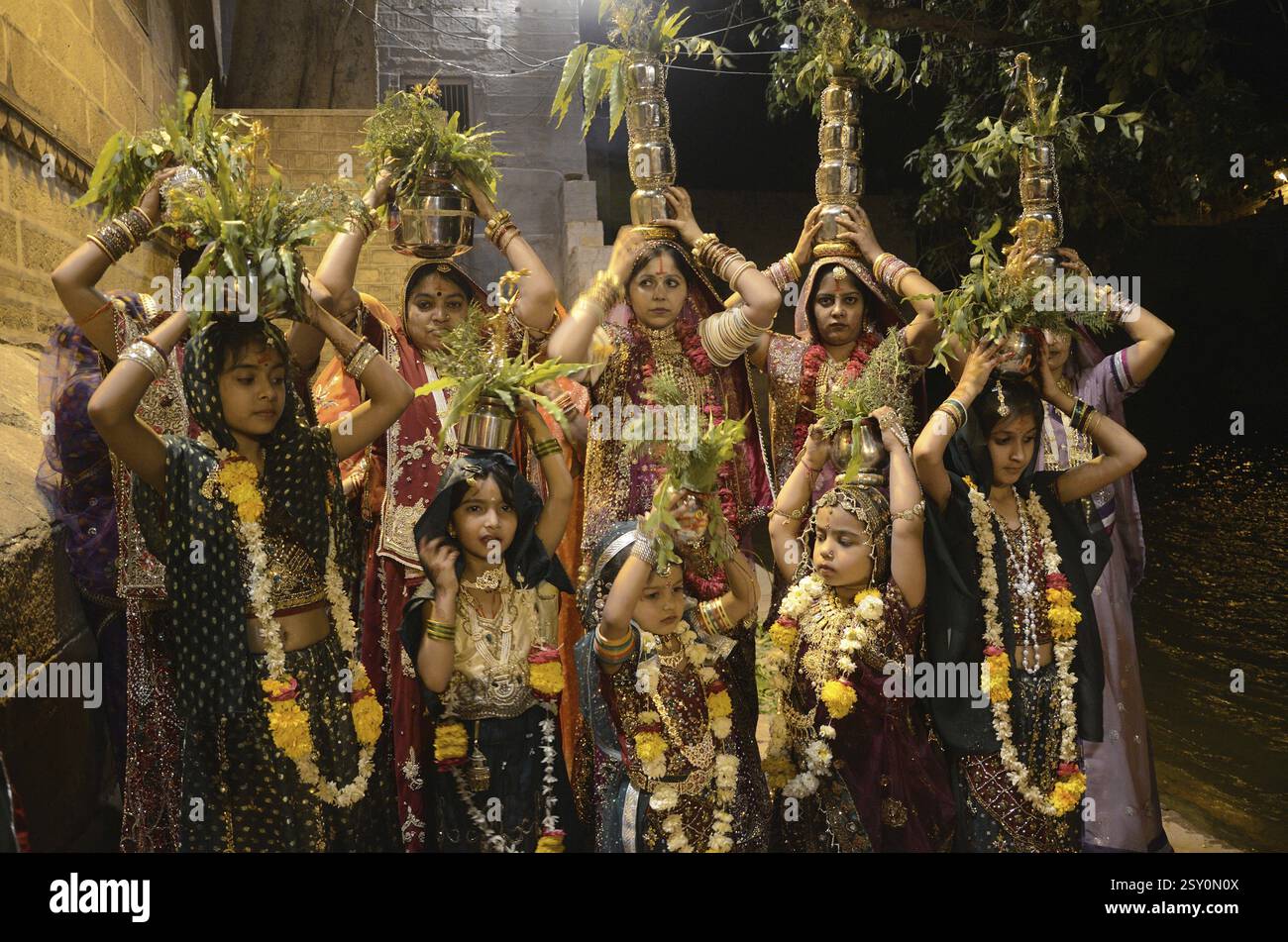 Gangaur festival in Jodhpur at Rajasthan India Stock Photo - Alamy