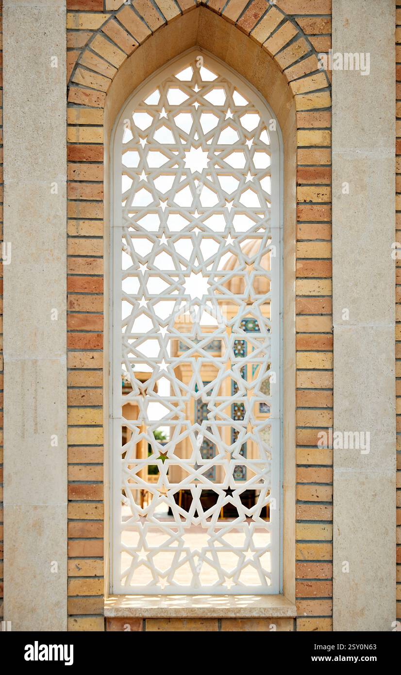 Mosaic window of Exterior Hazrat Khizr or Hazret Hyzr Mosque in the ...