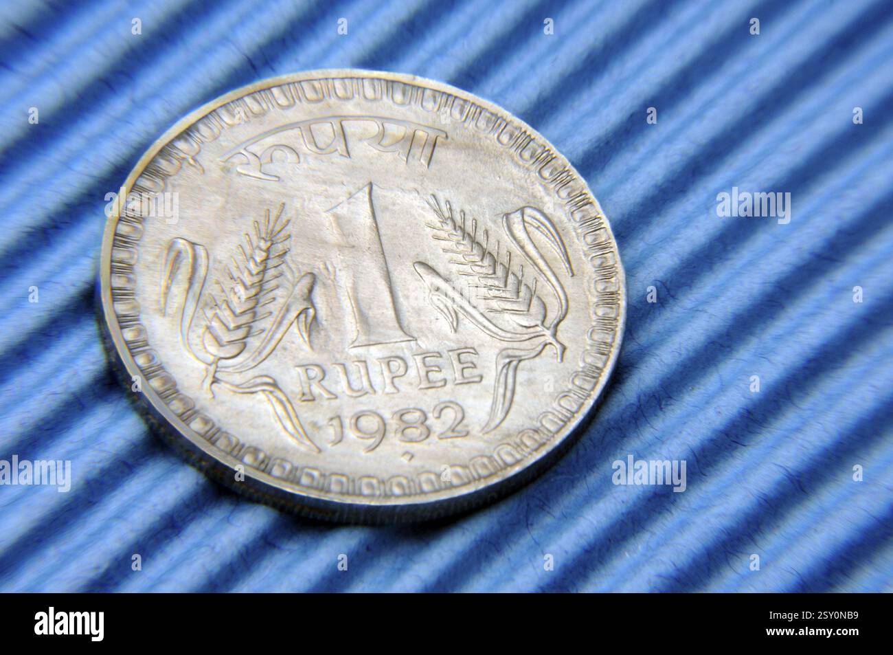 Concept of Indian currency one rupee coin Stock Photo - Alamy