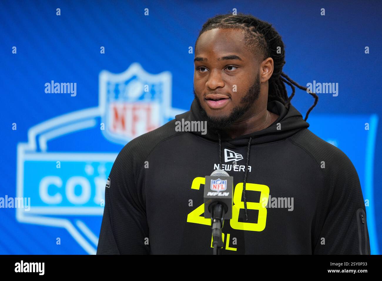 Maryland defensive lineman Jordan Phillips speaks during a press ...