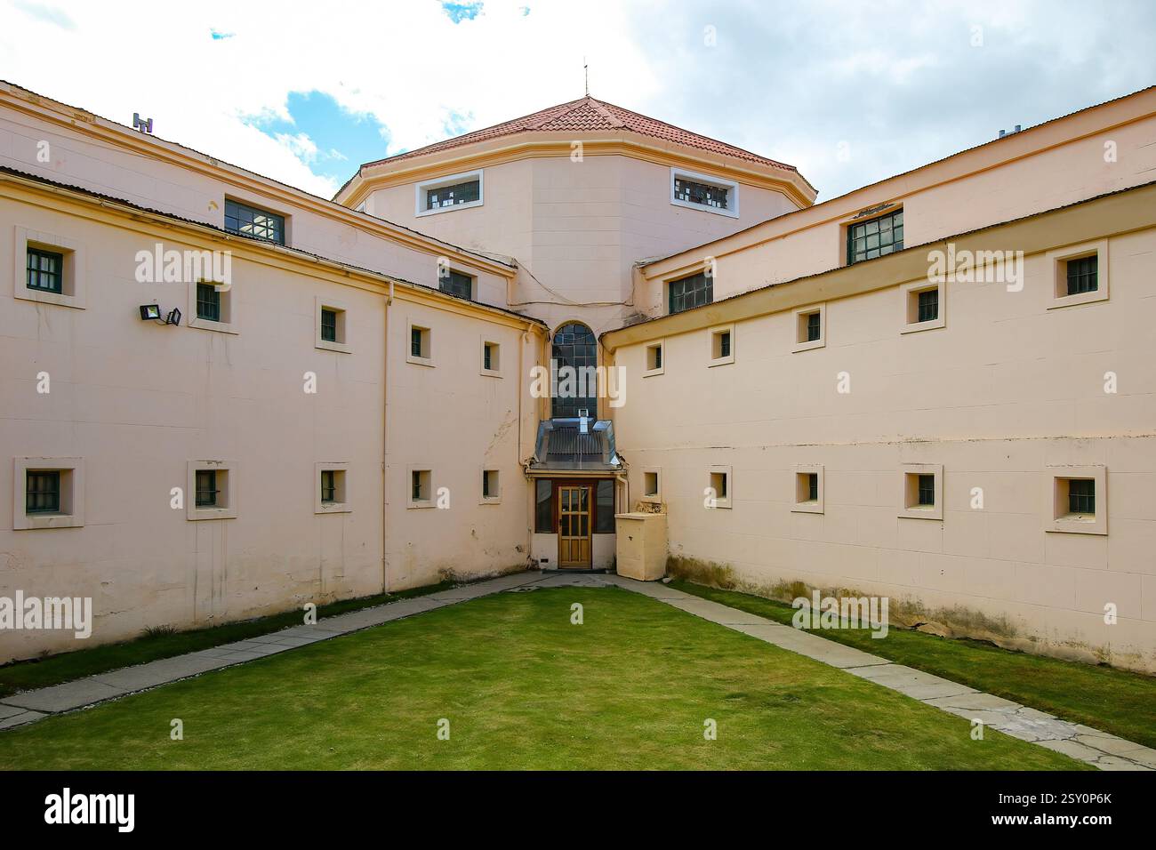 Exterior of the old prison of Ushuaia, now housing several museums in ...