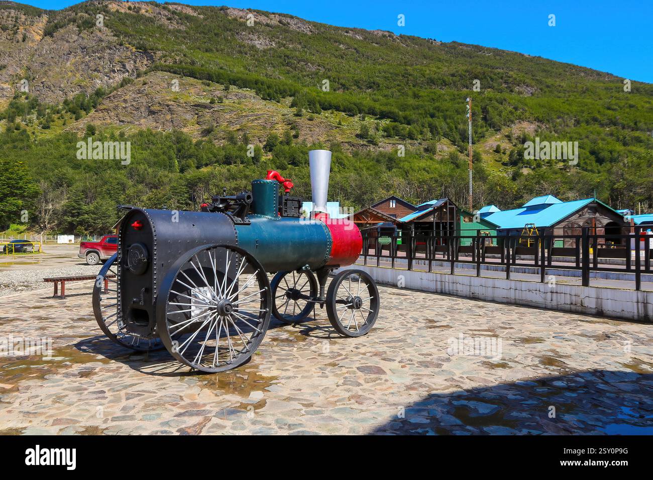 Old steam locomotive of the Tren del Fin del Mundo ("Train of the End ...