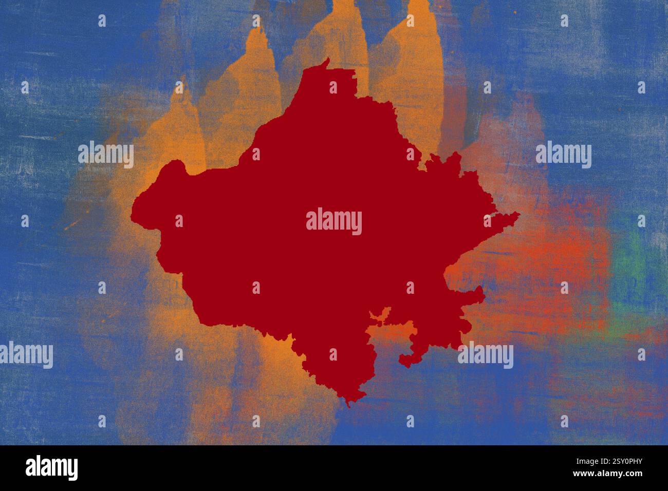 Rajasthan map hi-res stock photography and images - Alamy