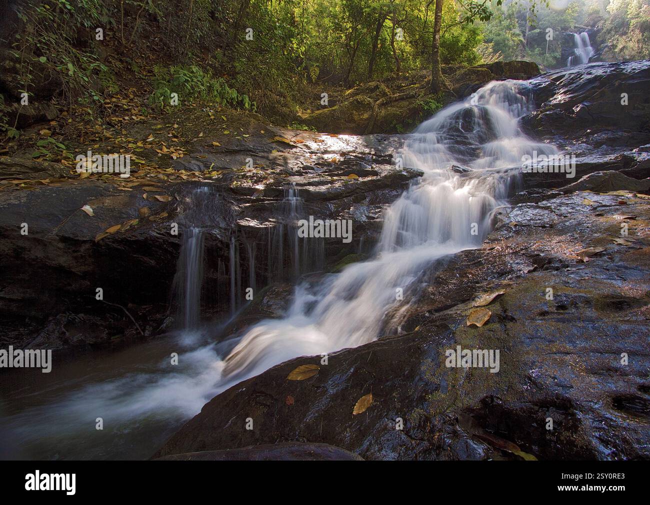 Iruppu waterfalls, coorg, karnataka, india, asia Stock Photo - Alamy