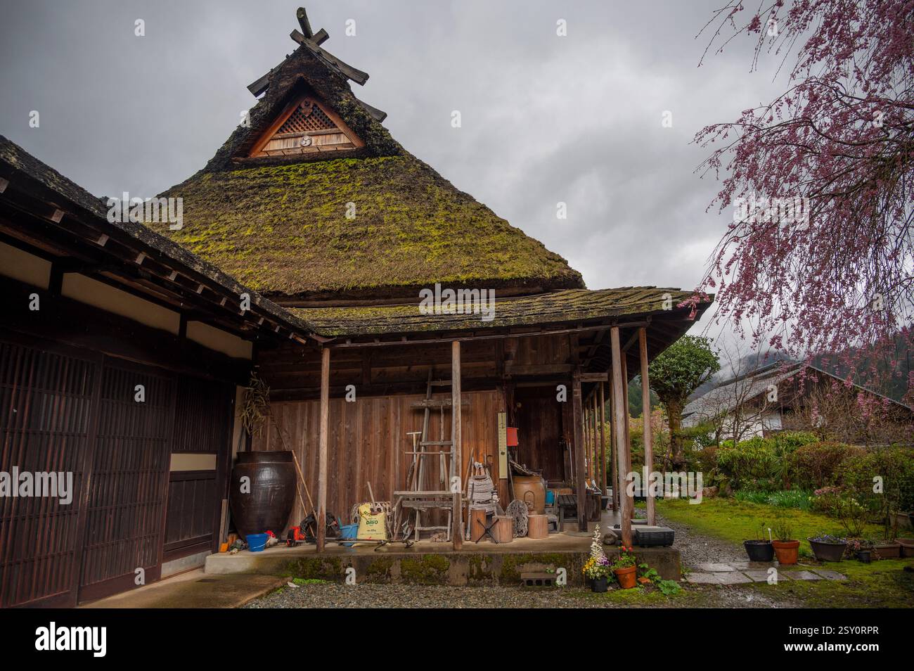 Traditional Japanese houses at Miyama, a rural village in the north of ...