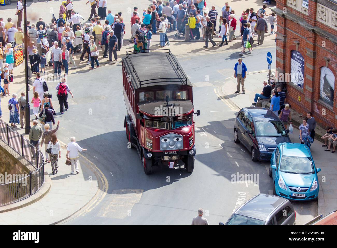 A Sentinel steam bus at Whitby Stock Photo - Alamy