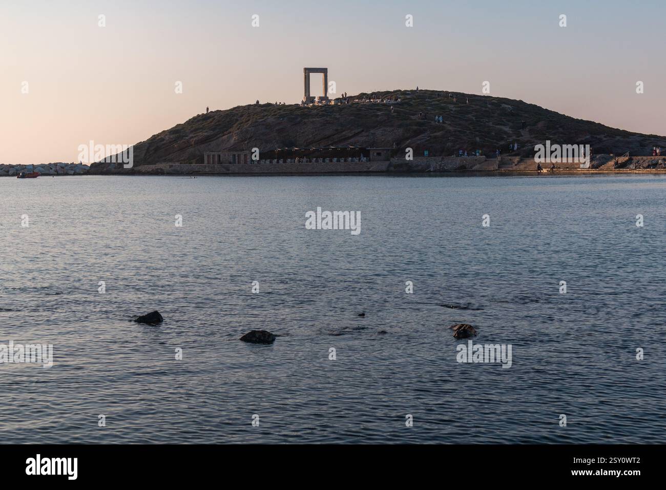 The Portara or Temple of Apollo (6th century BC) is an ancient marble ...