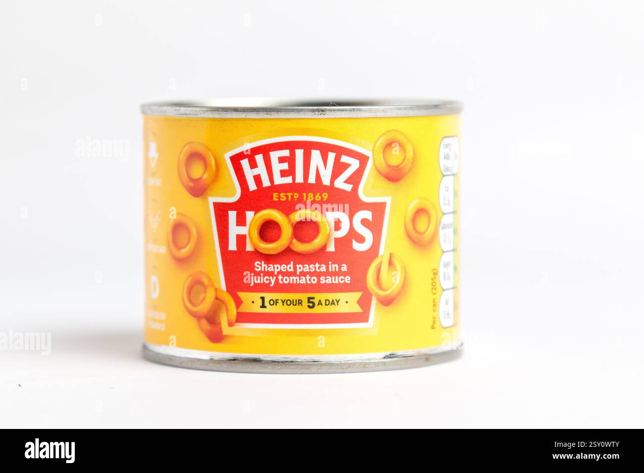 London, United Kingdom, 24th Febuary 2025 :- A Small Tin of Heinz Hoops ...