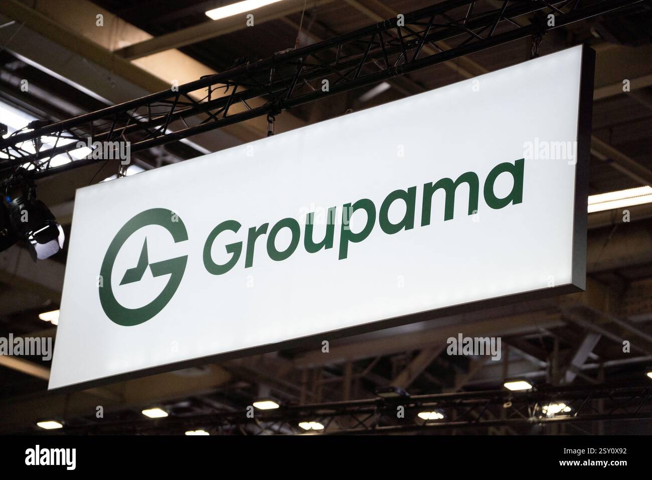 Paris, France. 26th Feb, 2025. This photo is an illustration that shows ...