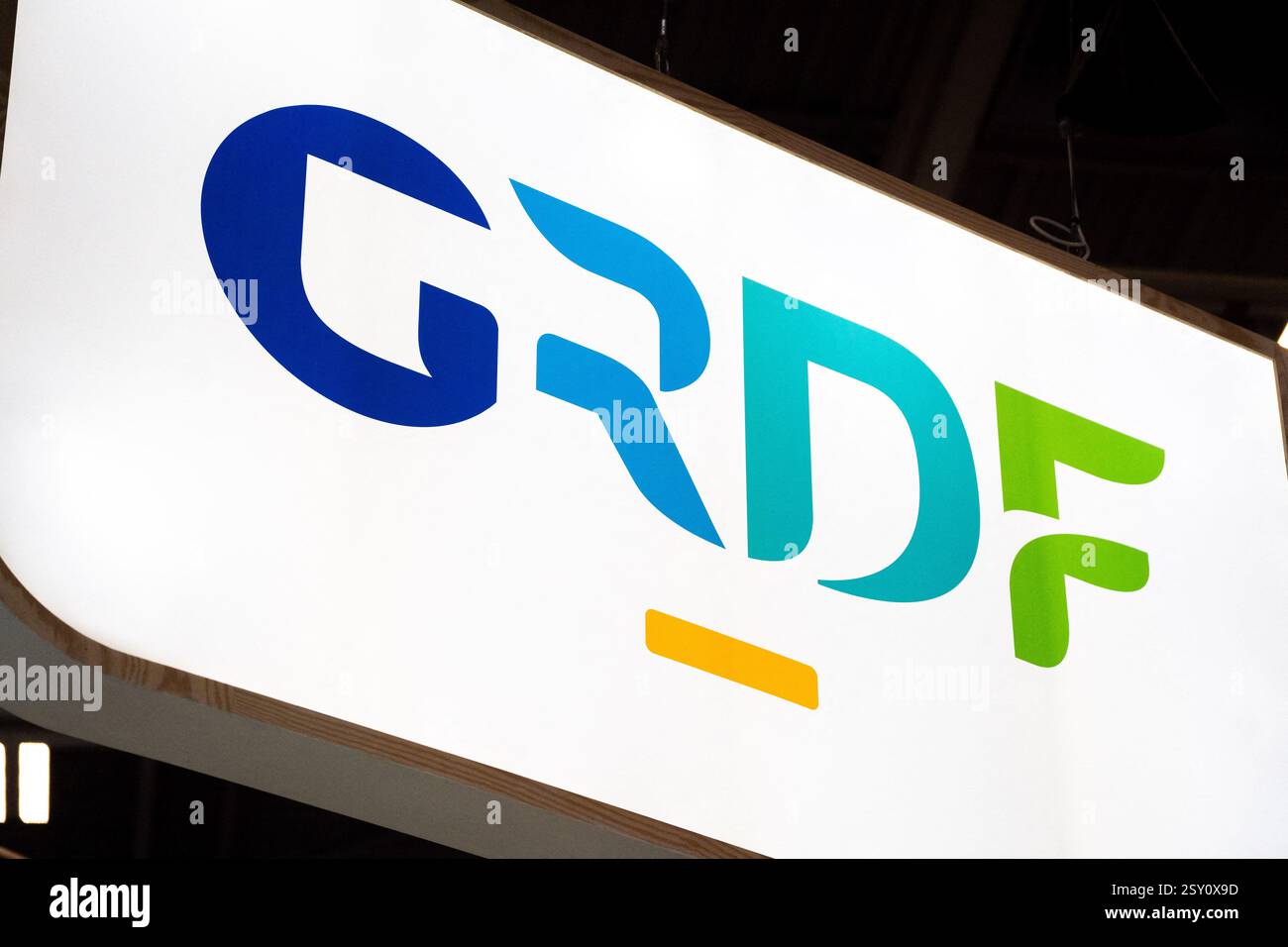 Paris, France. 26th Feb, 2025. This photo is an illustration that shows ...