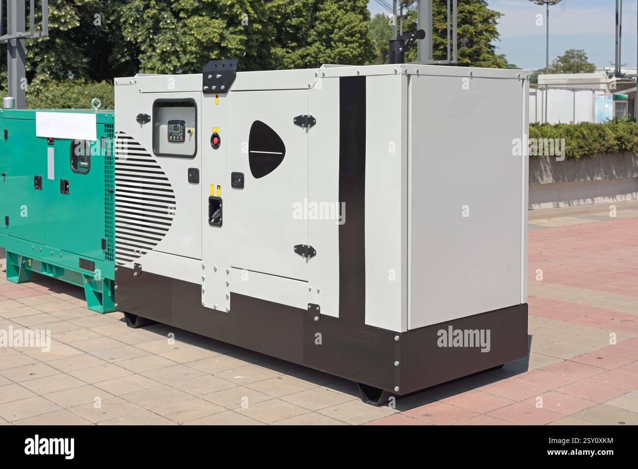 Large Auxiliary Diesel Engine Electric Power Generator Stock Photo - Alamy