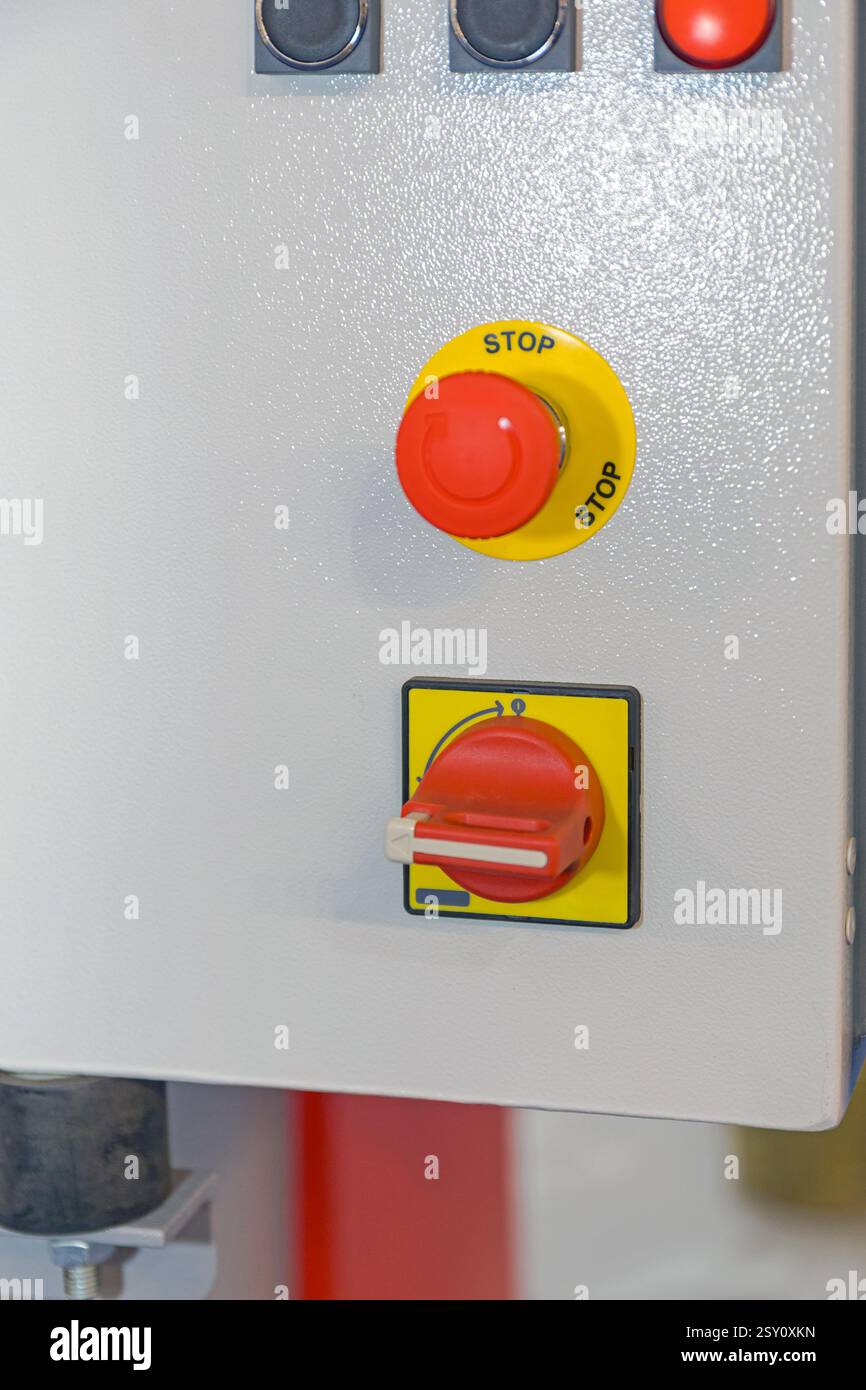 Machine Control Panel Emergency Stop Button and Reset Switch Electric ...
