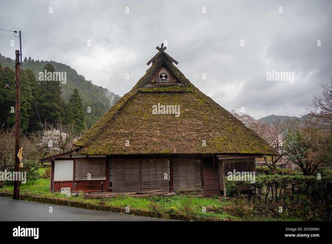 Traditional Japanese houses at Miyama, a rural village in the north of ...