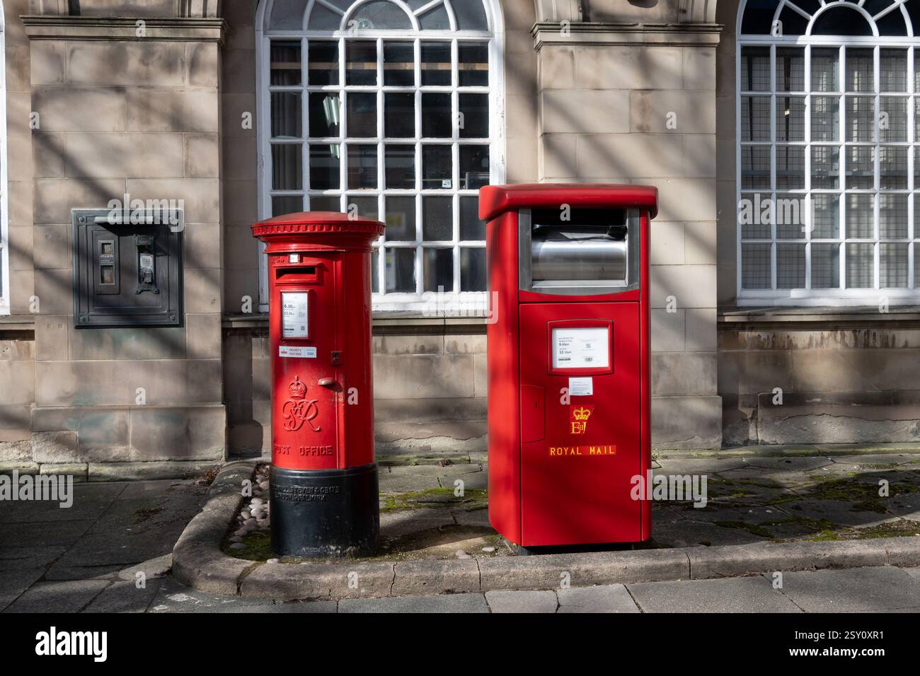 Post boxes outside Royal Mail delivery office, Erdington, Birmingham ...