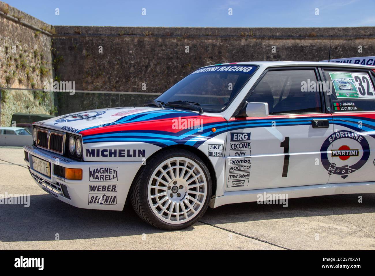 Legendary lancia delta integrale evoluzione martini racing parked near ...
