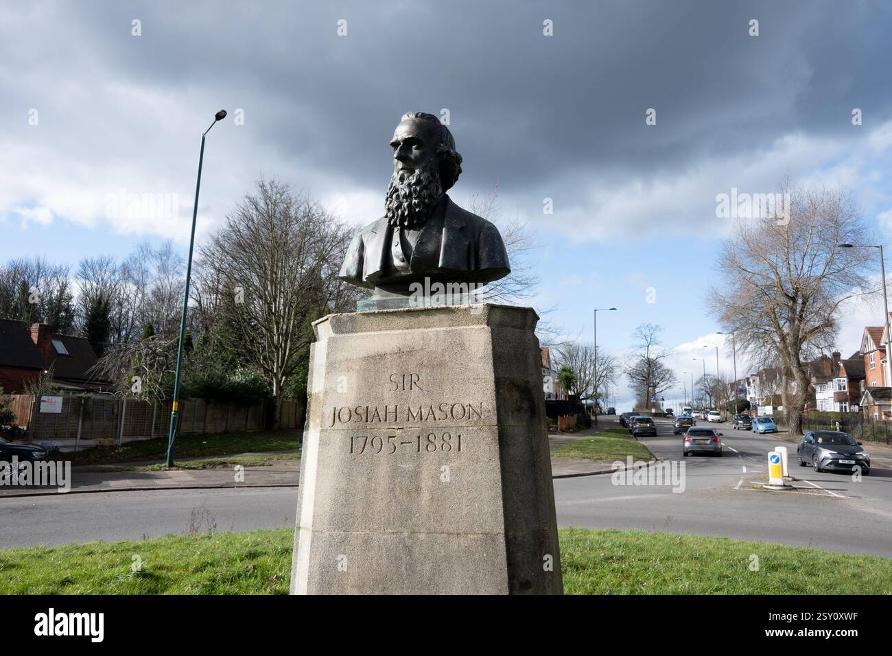 Sir Josiah Mason bust, Chester Road, Erdington, Birmingham, West ...