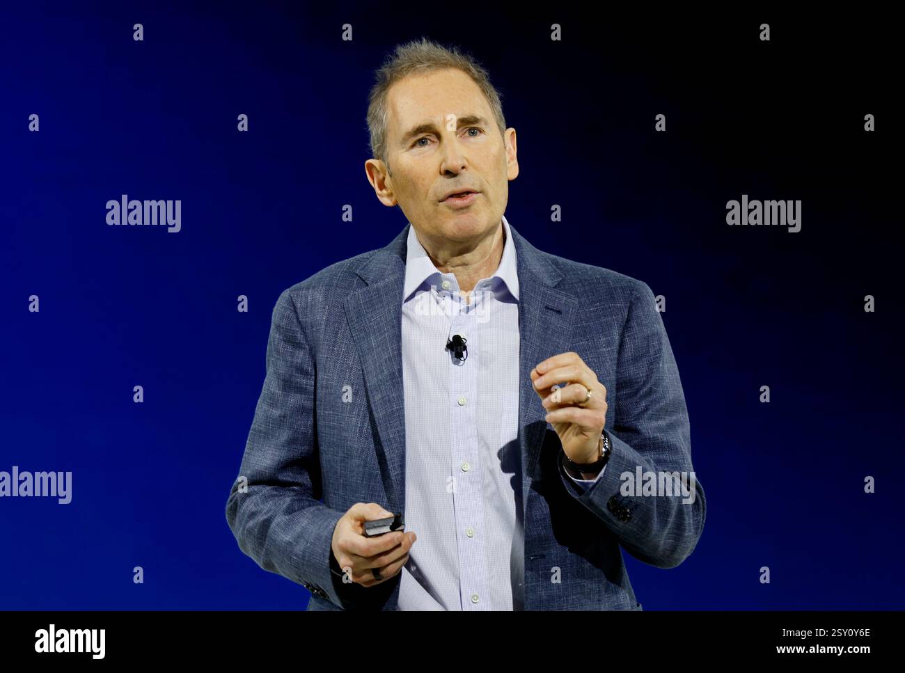 New York, United States. 26th Feb, 2025. CEO of Amazon Andy Jassy ...
