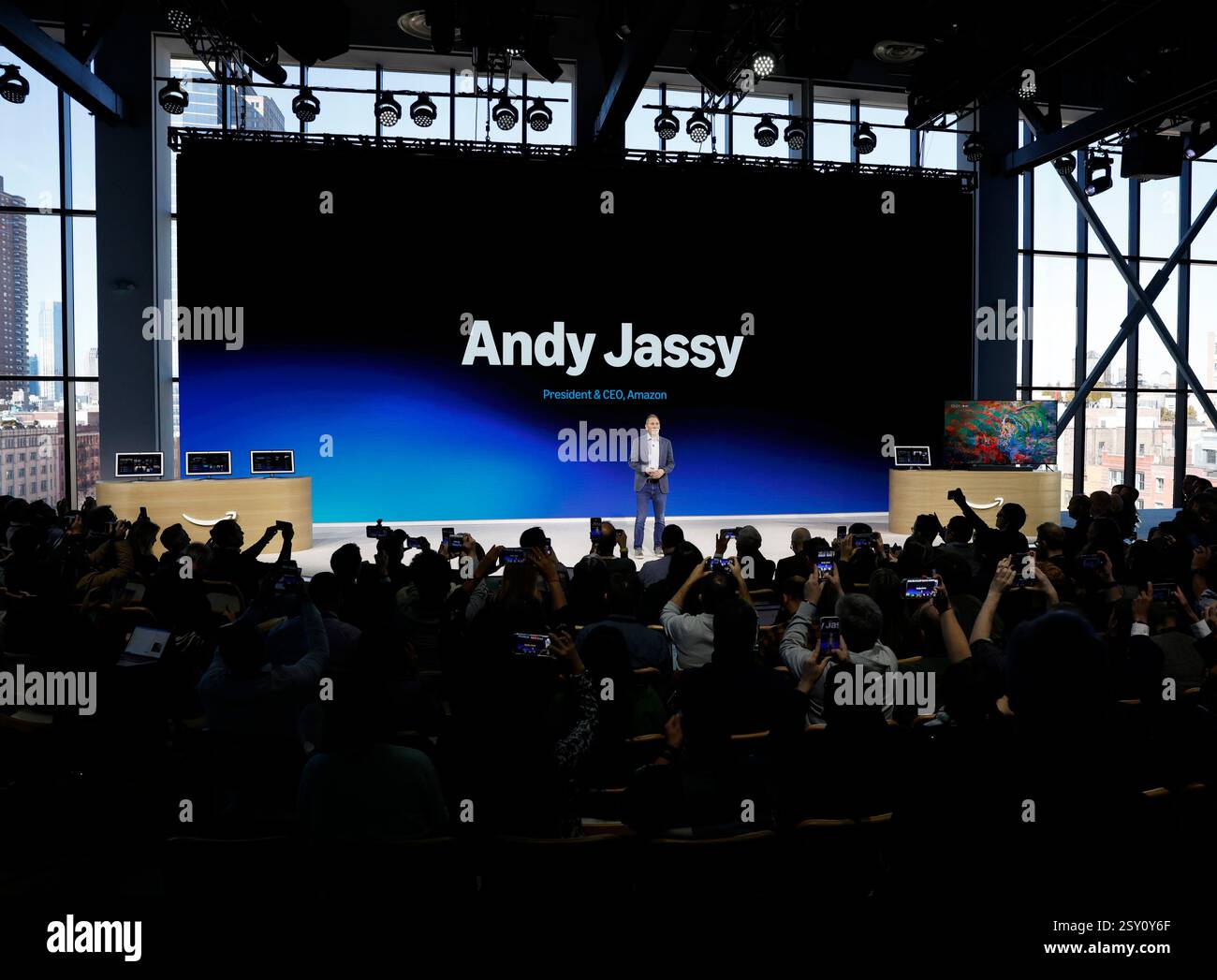 New York, United States. 26th Feb, 2025. CEO of Amazon Andy Jassy ...
