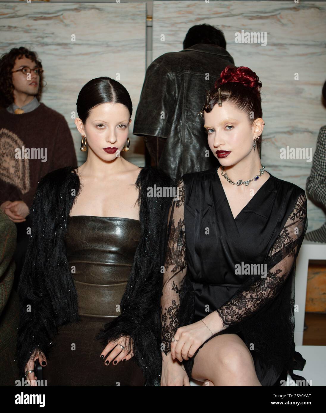 (From L to R) Charlotte Rose and Abby Roberts attend Annie's Ibiza AW25 ...